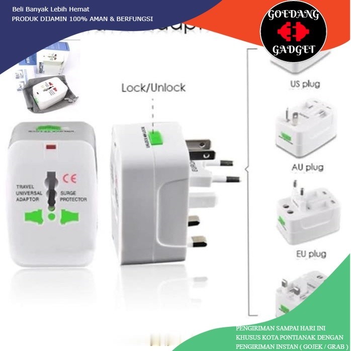 Jual UNIVERSAL TRAVEL ADAPTER UNTUK SEGALA NEGARA ADAPTOR UNIVERSAL ...
