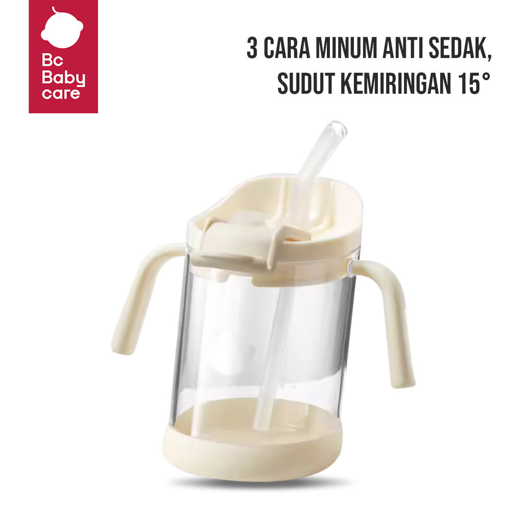 Jual BC Babycare 3 in 1 Curve Straw Cup Training Gelas Minum Sedotan Duckbill Anak | Shopee ...