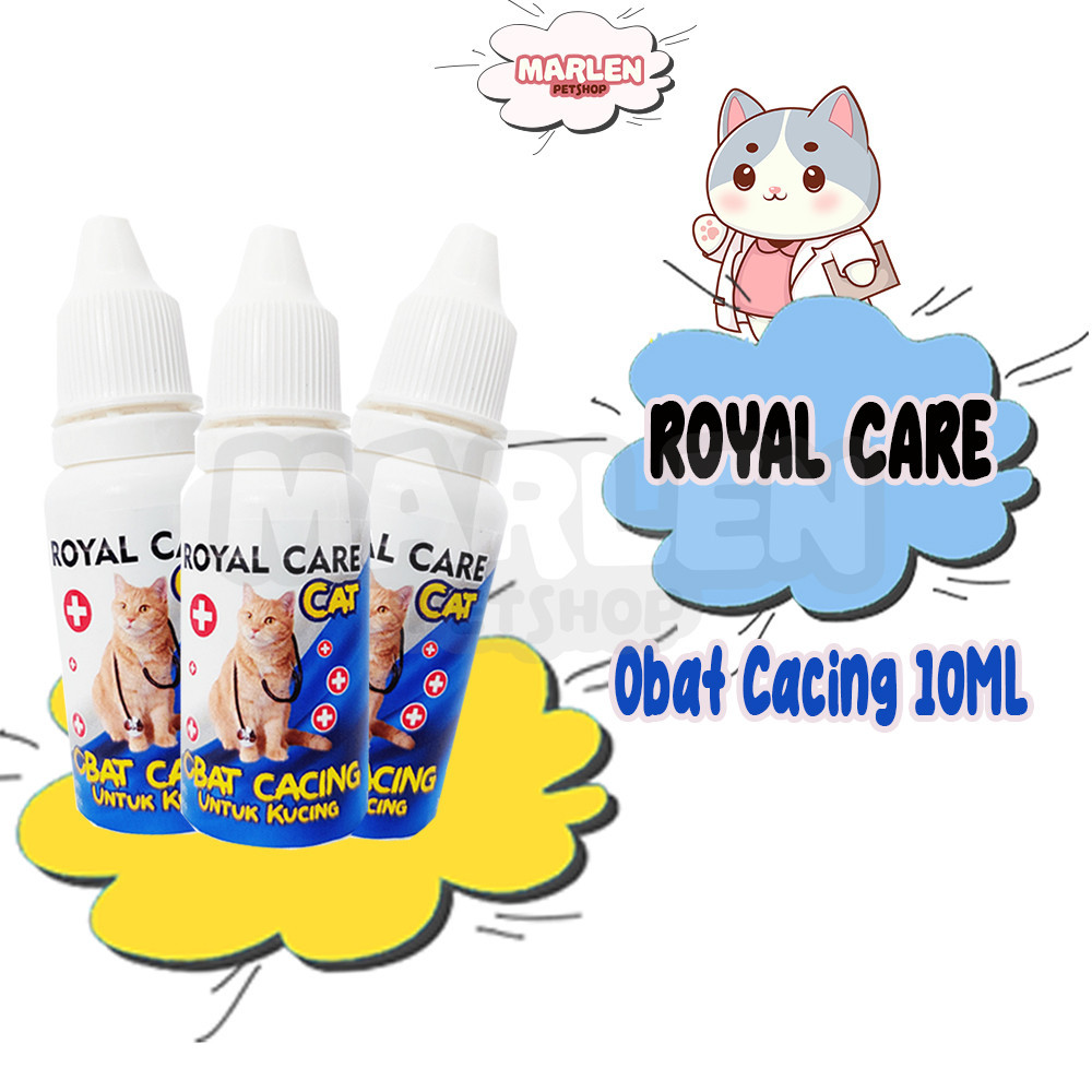 Jual ROYAL CARE Obat Cacing untuk kucing - Royalcare obat cacing 10 ml ...