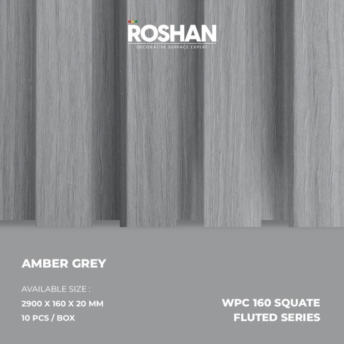 Jual ROSHAN WPC WALL PANEL FLUTED PREMIUM TEBAL 20MM 16CM x 290CM ...