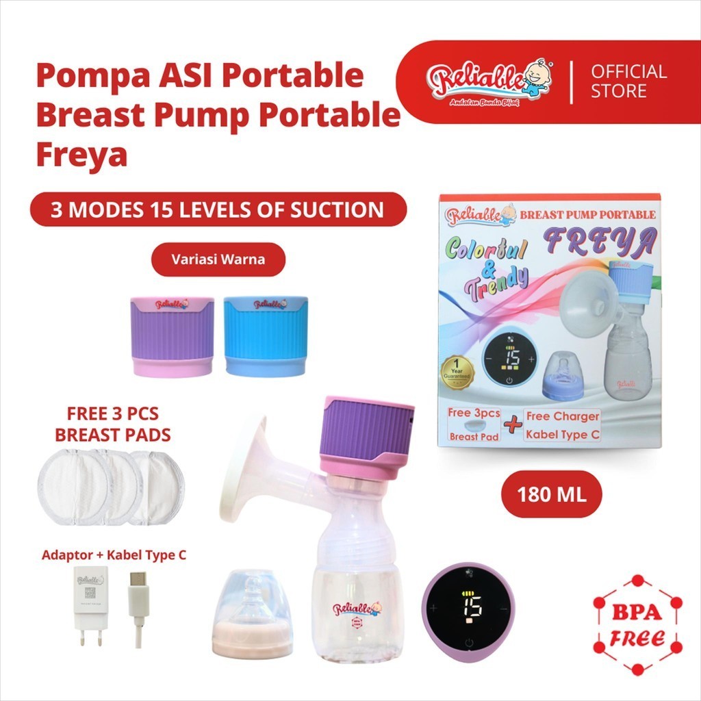 Jual Reliable Breast Pump Electric Portable Pompa ASI Freya | Shopee ...