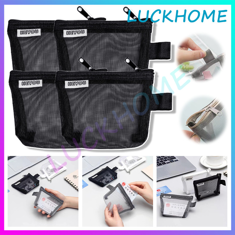 Jual Pouch Serba Guna Dompet Jaring Transparan Tas Pouch Mini Jaring ...