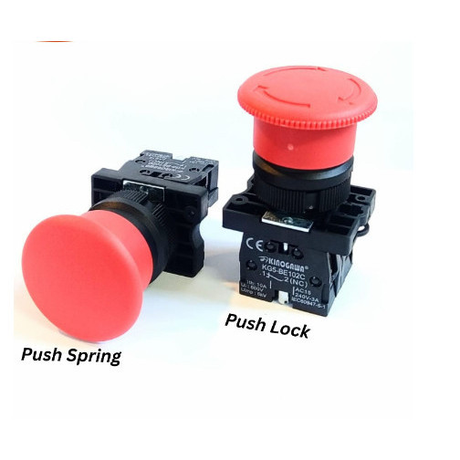 Jual Emergency Tombol Stop Reset Push Button Spring Return / Self ...