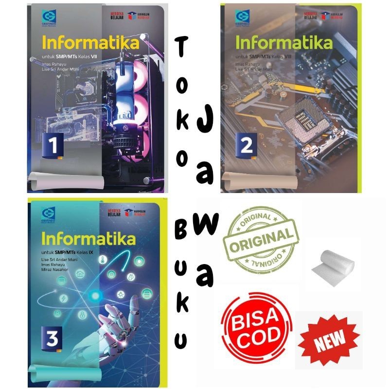 Jual OBRAL Buku SMP Informatika Kelas 7 8 9 Grafindo Kurikulum Merdeka | Shopee Indonesia