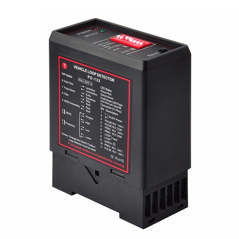 Jual AC220V 50m Cable 12V 24V DC Inductive Vehicle Loop Detector ...