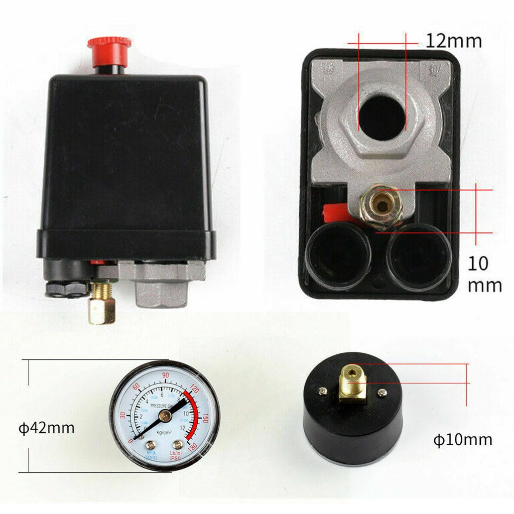 Jual FR54NZ 220V Pressure Switch Air Valve Manifold Air Compressor ...