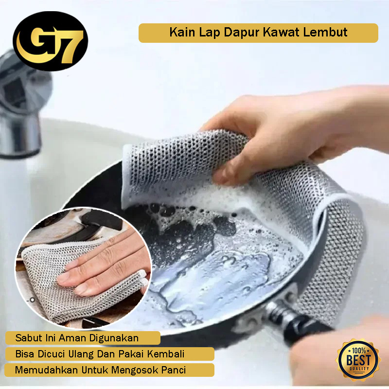 Jual Kain Lap Dapur Kawat Halus Spons Sabut Cuci Piring Sabut Pembersih ...