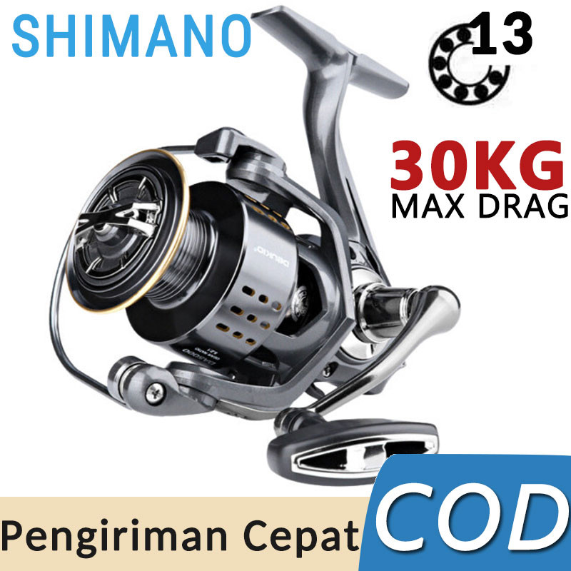 Jual SHIMANO Reel Pancing Full Besi Power Handle Max Drag 30Kg Reel ...