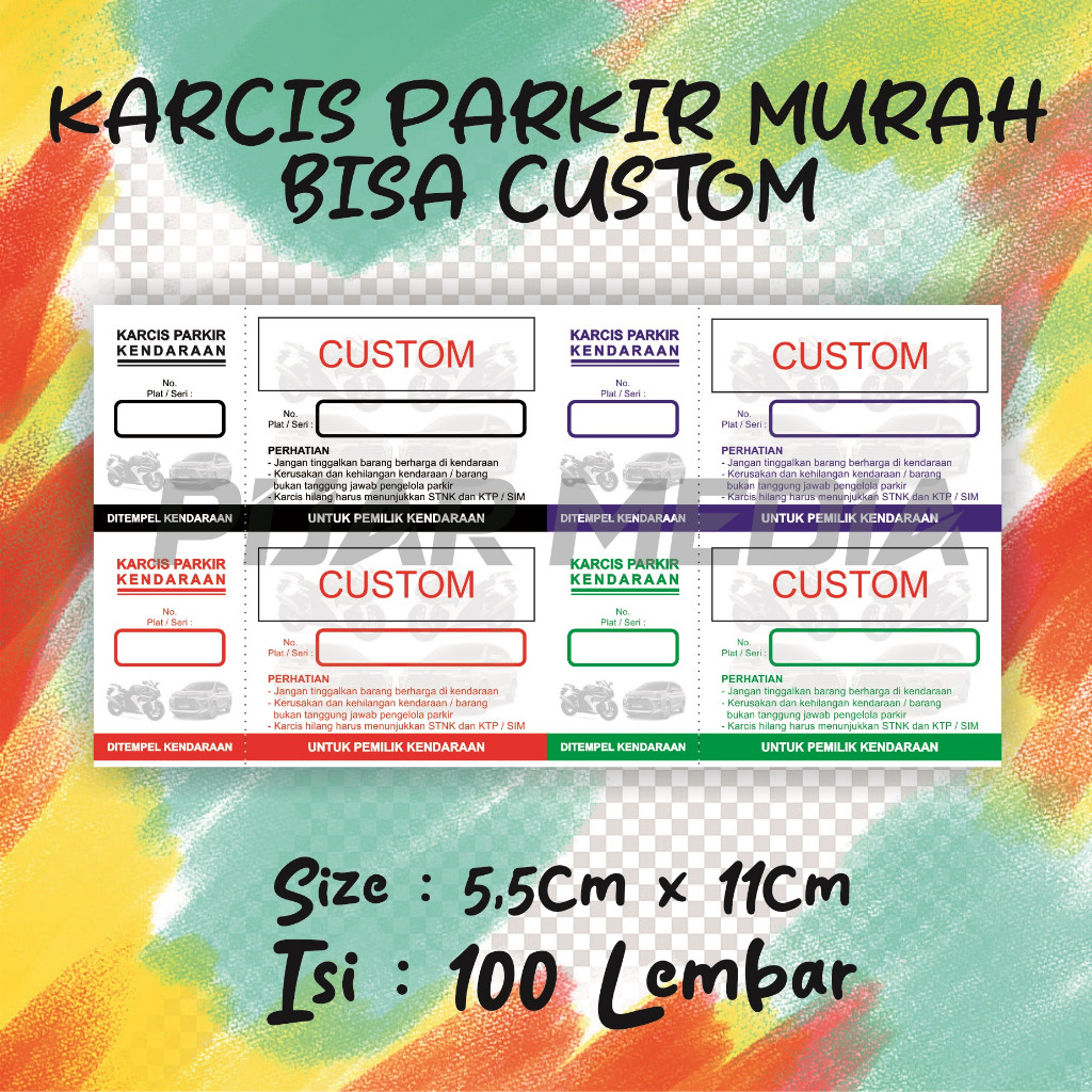 Jual KARCIS PARKIR MURAH BISA CUSTOM | Shopee Indonesia