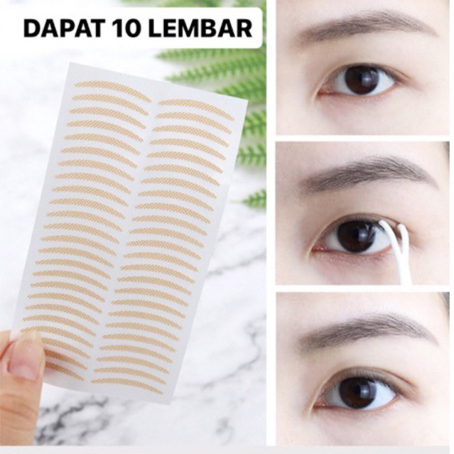 Jual Scot Mata Bening Tahan Air (Dapat 10 Lembar) Sticker Kelopak Mata ...