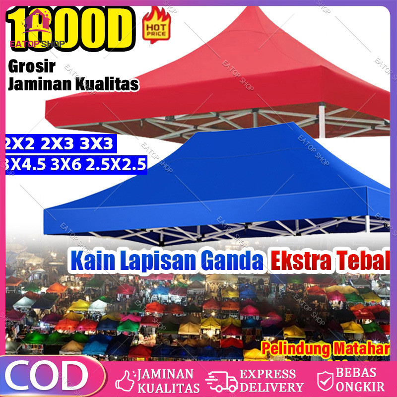 Jual Terpal Atap Tenda Lipat 2x2/3x3 (Bahan Polyester 420D) Anti Air ...