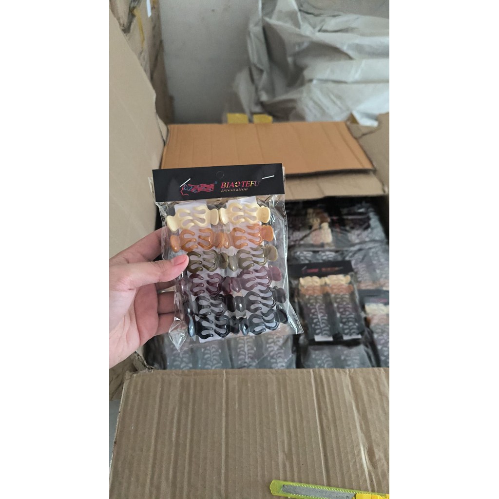 Jual Jepit Jedai Mini isi 24 pcs Jepit Poni fashion korea | Shopee ...