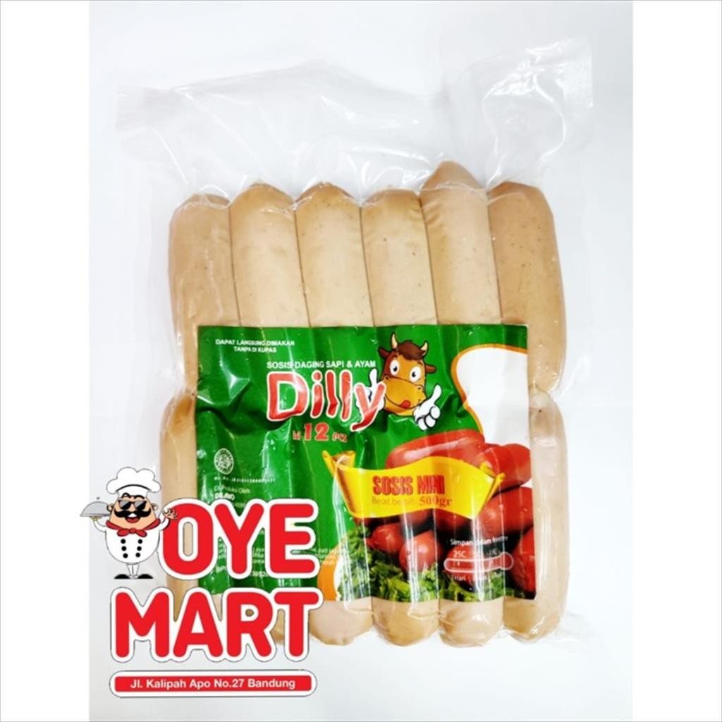 Jual DILLY SOSIS MINI 500GR ISI 12PCS/SOSIS SAPI DAN AYAM | Shopee ...