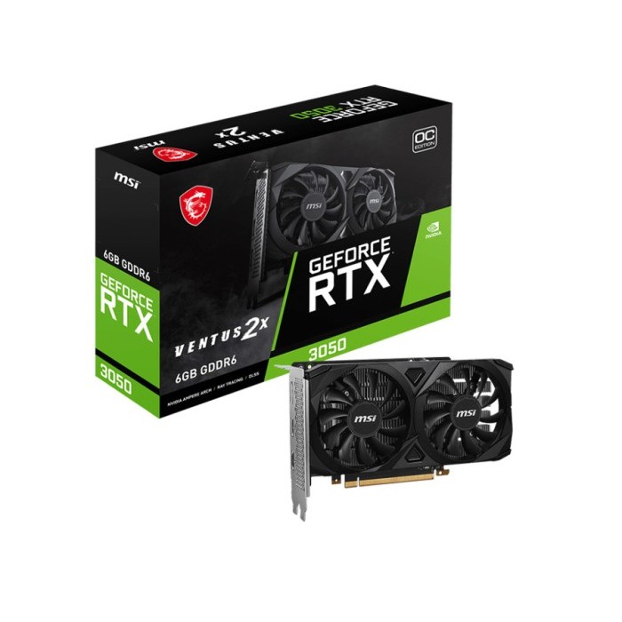 Jual MSI GeForce RTX 3050 Ventus 2X OC 6GB GDDR6 | Shopee Indonesia