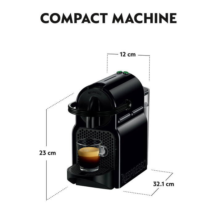 Jual NESPRESSO Inissia M105 Coffee Machine, Black (Mesin Kopi) | Shopee ...