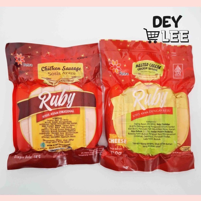 Jual RUBY Sosis Ayam 330g ALL VARIANT Frozen Food Bandung | Shopee ...