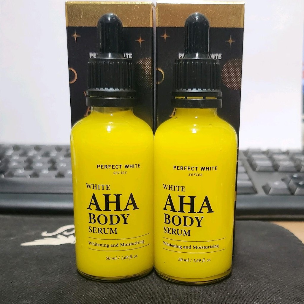 Jual [DAPAT 2] PERPECT WHITE AHA BODY SERUM 50ML Acid Lotion ...