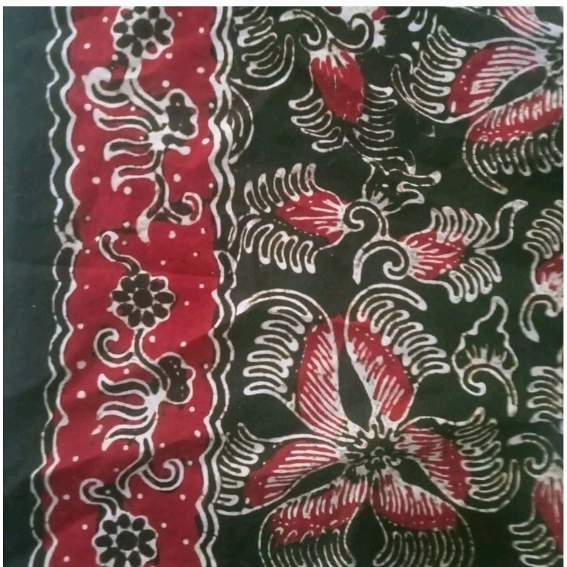 Jual Kain batik gedog tuban warna hitam merah | Shopee Indonesia