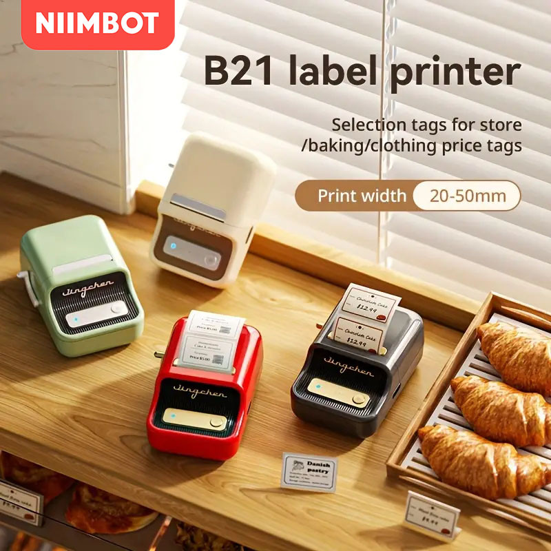 Jual NIIMBOT B21 Printer Label Barcode Harga Makanan, Cocok untuk ...