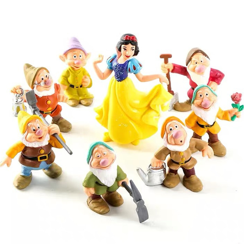 Jual 8Pcs/Set Disney Movie Snow White And The Seven Dwarfs Action ...