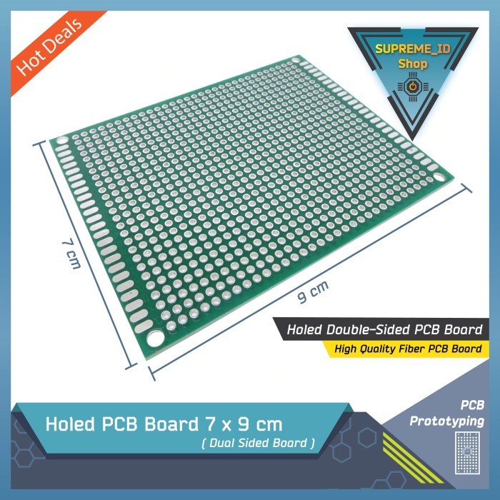 Jual DS99 High Quality Double / Dual Sided Holed Fiber PCB Board | 7 x ...