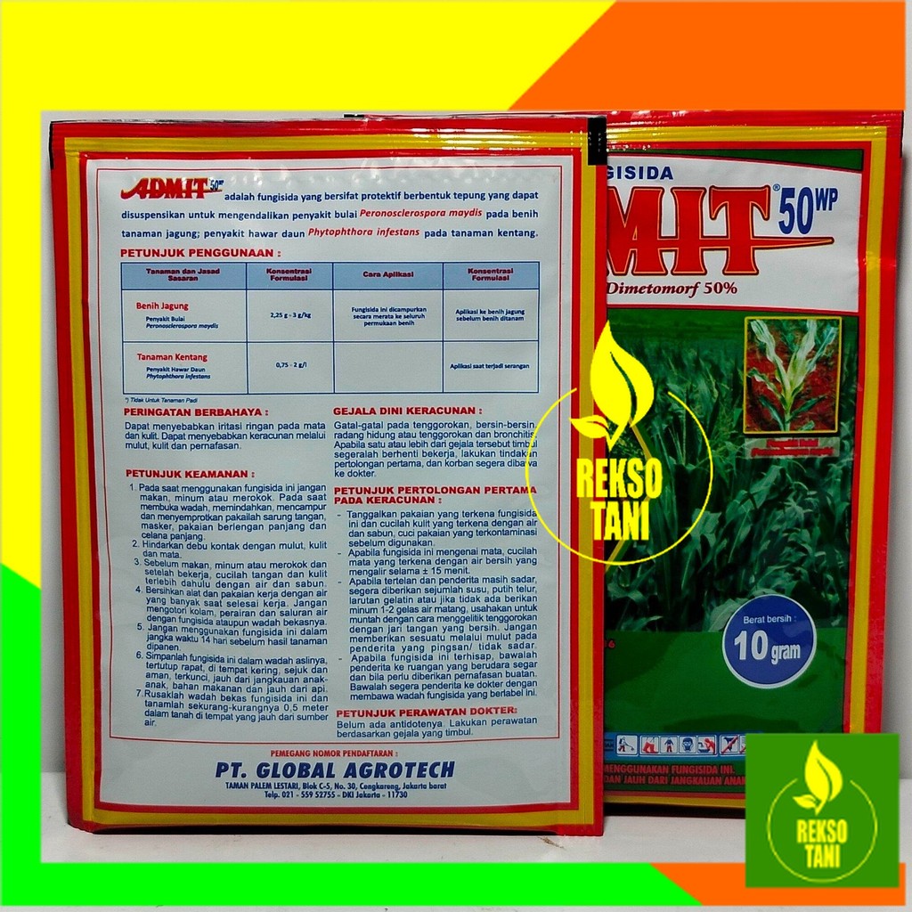 Jual Fungisida ADMIT 50WP 10 gr .Obat bulai jagung untuk Pencegah dan ...
