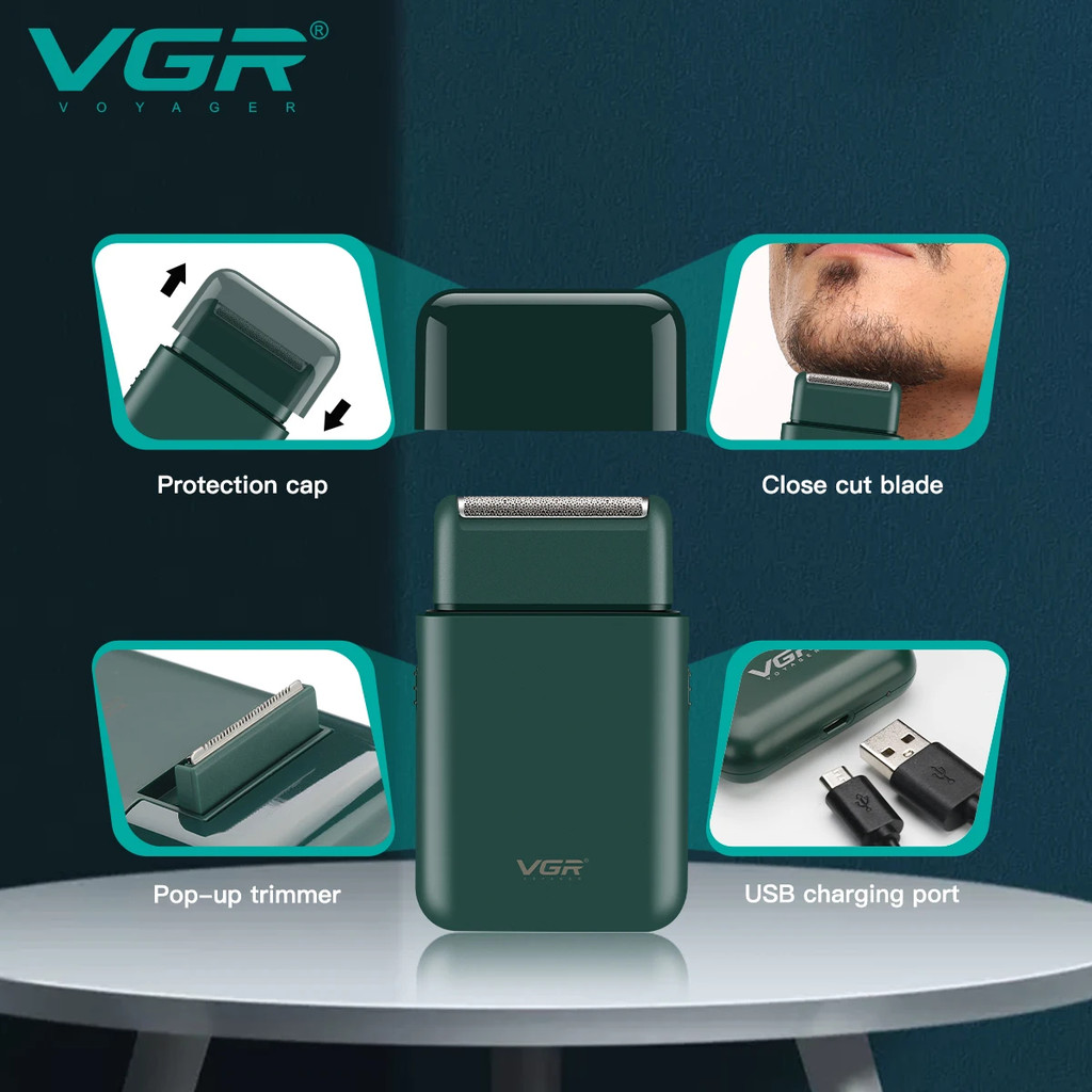 Jual VGR V-390 Mini Electric Razor 600MAH 6000RPM Portable Shaver Cukuran Jenggot VGR390 VGR 390 ...