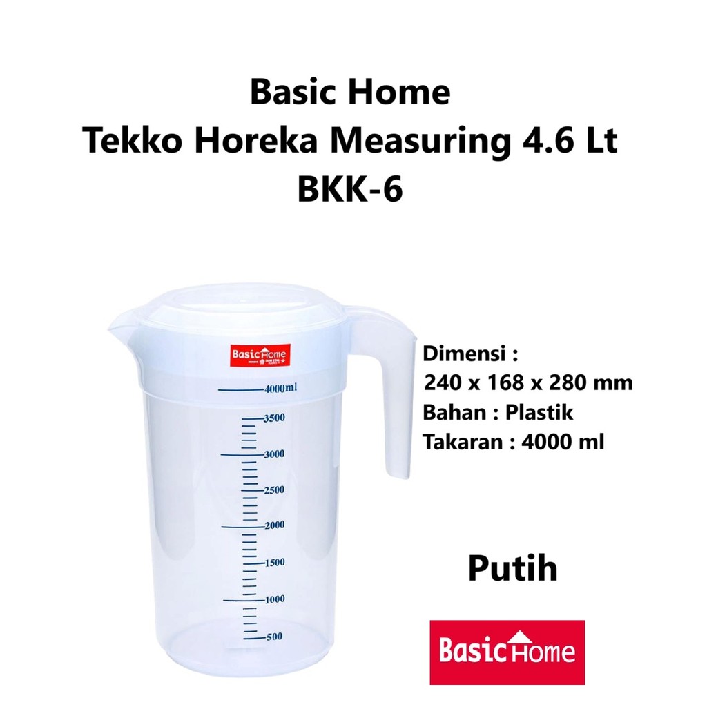 Jual Basic Home Tekko Horeca Measuring 4.6 Lt BKK-6 | Shopee Indonesia