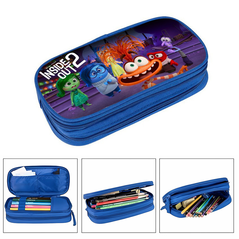 Jual Inside Out 2 Kids Large Capacity Pencil Case Stationery Boy Girl ...