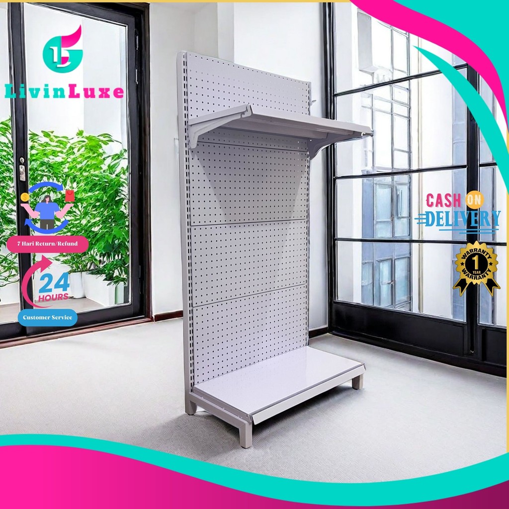 Jual LivinLuxe - Rak Toko Supermarket Mini Bahan 100% Baja Untuk ...