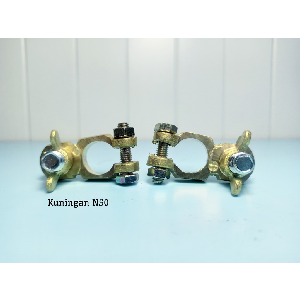 Jual Kepala Aki Kuningan Battery Terminal Klem Aki N50 N70 Tebal ...