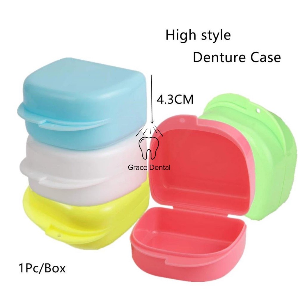 Jual Denture Box Besar Kotak Gigi Palsu Retainer Prothesa | Shopee ...