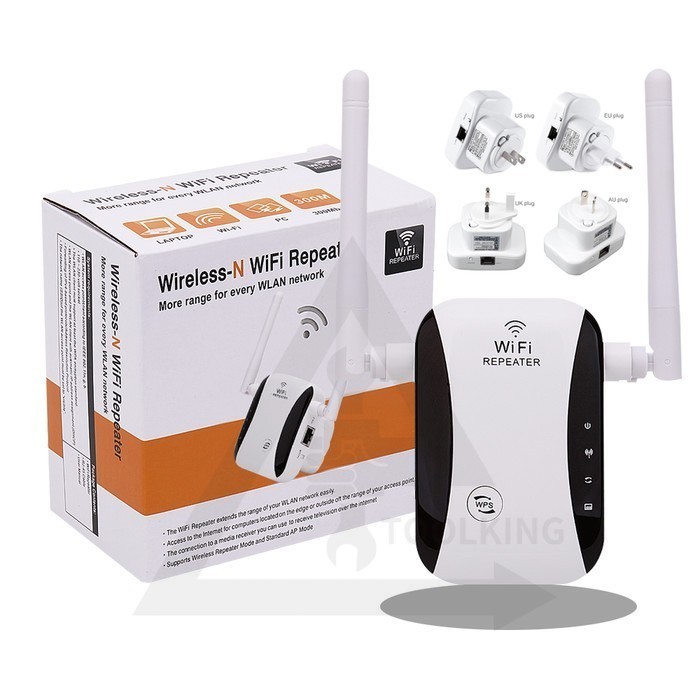 Jual WIFI Repeater 300Mbps Wireless WiFi Signal Range Extender Penguat Sinyal 2 Antena STX ...