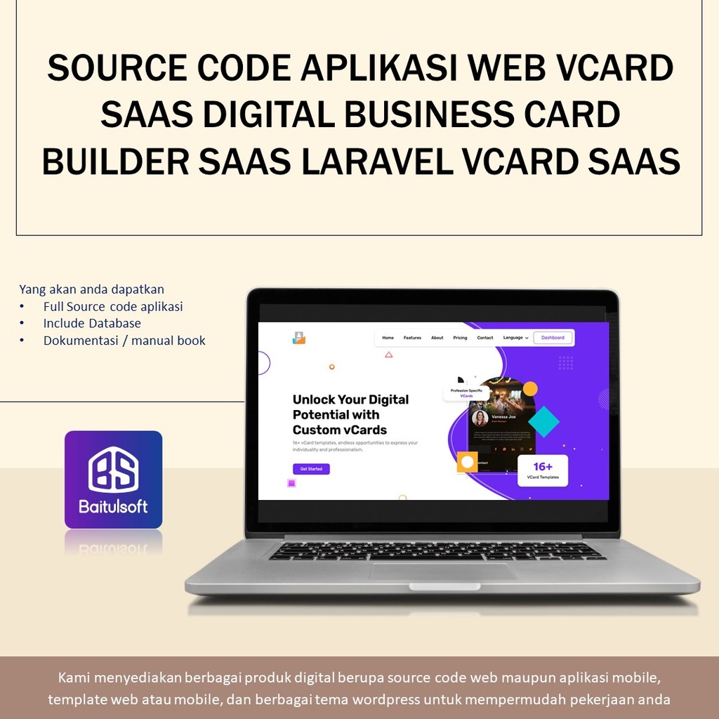 Jual SOURCE CODE APLIKASI WEB VCARD SAAS DIGITAL BUSINESS CARD BUILDER ... Jual SOURCE CODE APLIKASI WEB VCARD SAAS DIGITAL BUSINESS CARD BUILDER ...