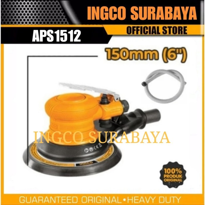 Jual INGCO APS1512 AIR SANDER (6" 150mm) MESIN AMPLAS ANGIN BULAT ...