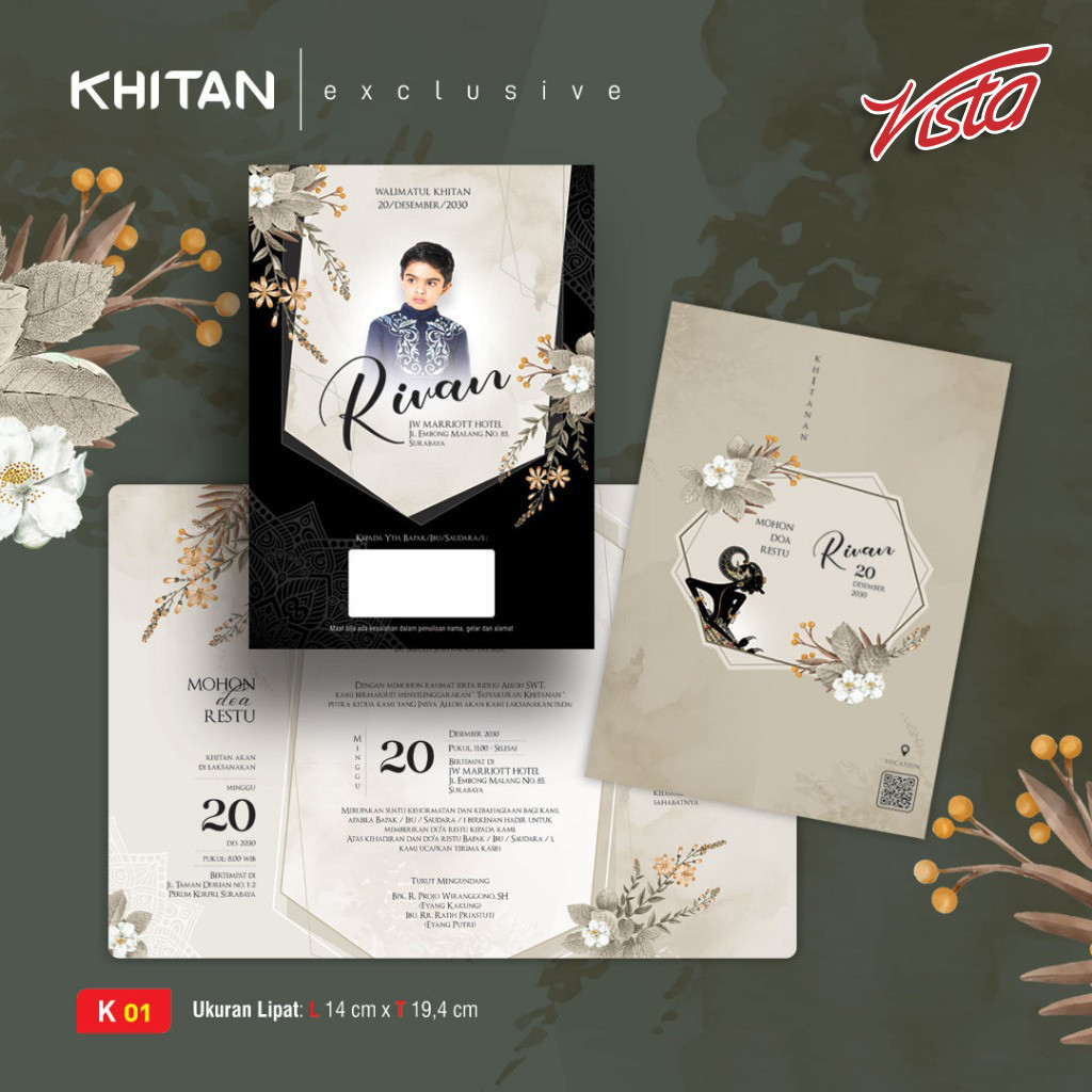 Jual Blangko Khitan 01/KH01 Khitan Wedding Invitation | Shopee Indonesia