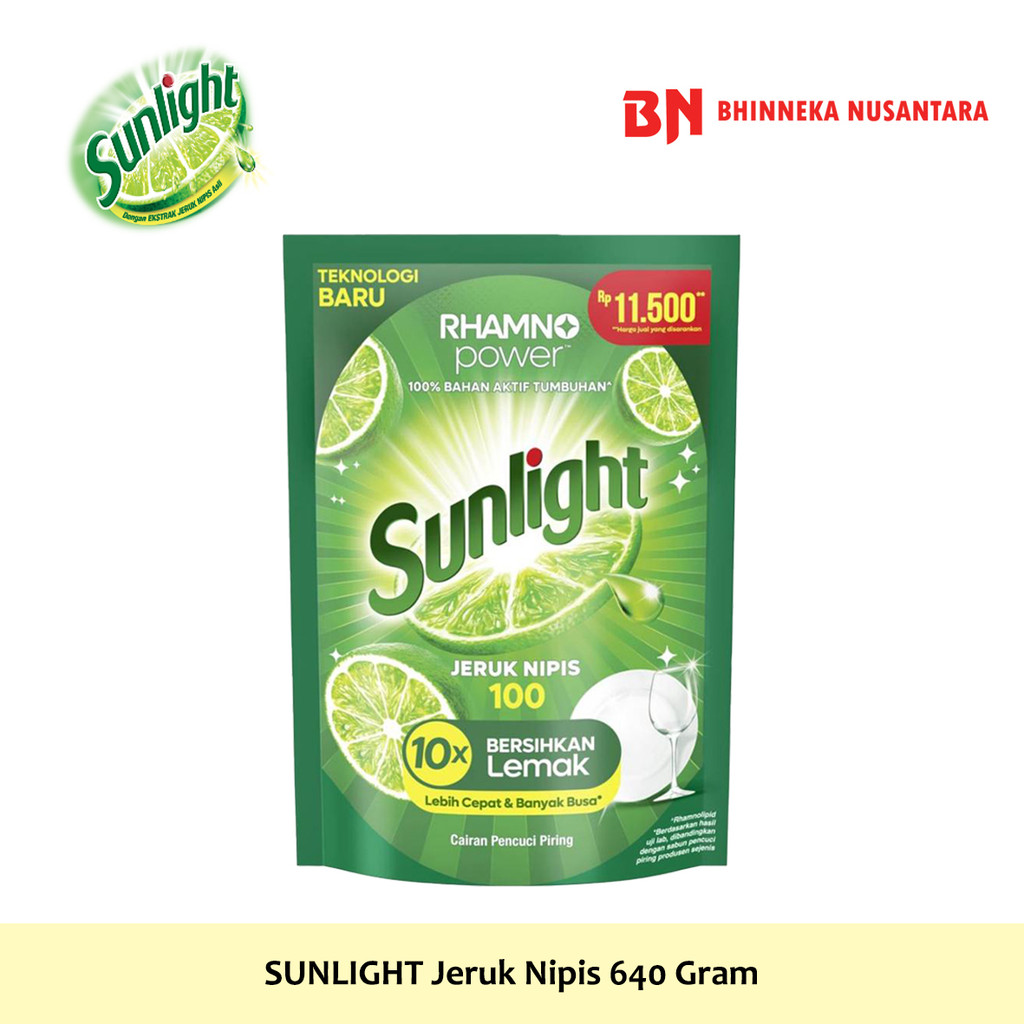 Jual Sunlight Sabun Cuci Piring Jeruk Nipis Pouch 640 Gram | Shopee ...