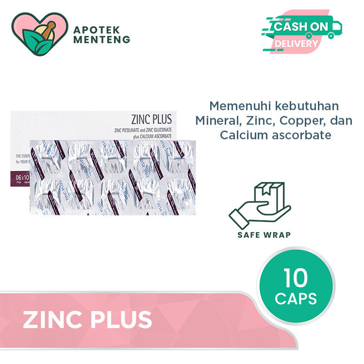 Jual Zinc Plus Strip 10 Kapsul - Suplemen Kesehatan | Shopee Indonesia