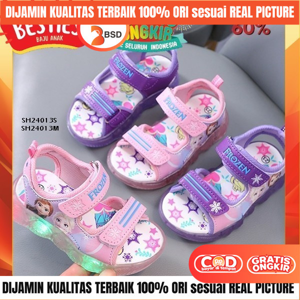 Jual Sandal Sepatu Gunung Anak Perempuan Cewek Karakter Princess Usia ...