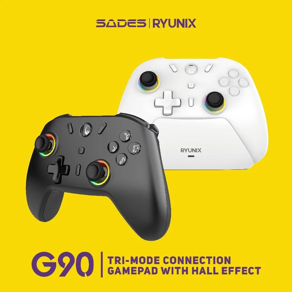 Jual Sades Ryunix G90 Gamepad Hall Effect Tri Mode Gaming Controller ...