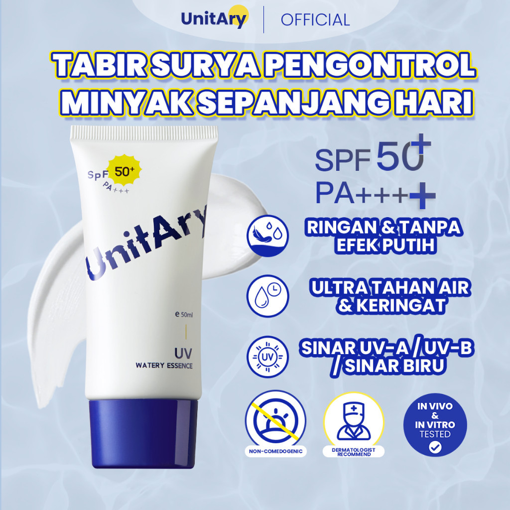Jual [Untuk Kulit Berminyak] UNITARY Sunscreen UV Watery Essence ...