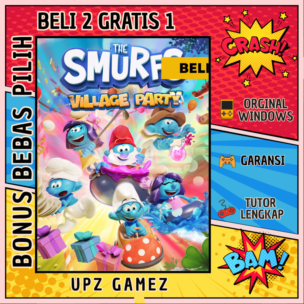 Jual THE SMURFS VILLAGE PARTY - GAME PC - GAME LAPTOP - PC GAMES ...