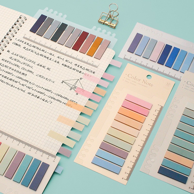 Jual Color Series Self Adhesive Memo Pad, Sticky Notes, Bookmark, Point ...