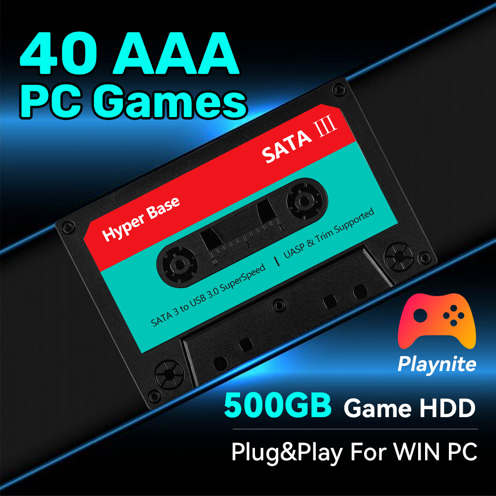 Jual AAA&PC Game Consoles Gaming Hard Drive Built-in 40 PC Games Plug ...