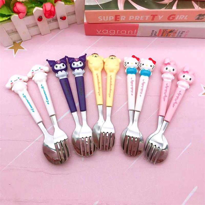 Jual BOOM Set Sendok Garpu Alat Makan Anak Karakter Sanrio Peralatan ...