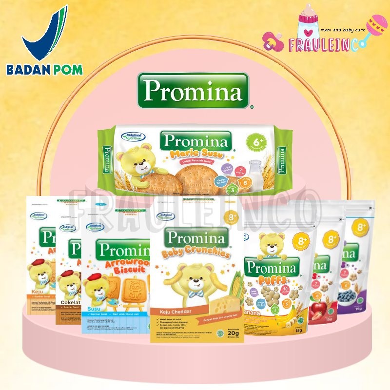 Jual *FRAULEINCO* Promina Baby Snack Puff 15gr / marie roll / arrowroot ...