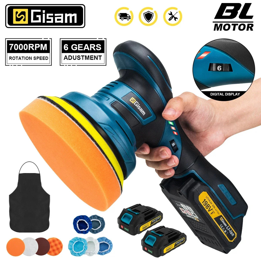 Jual 7000RPM Brushless Electric Polisher Car Polisher Wireless Car ...
