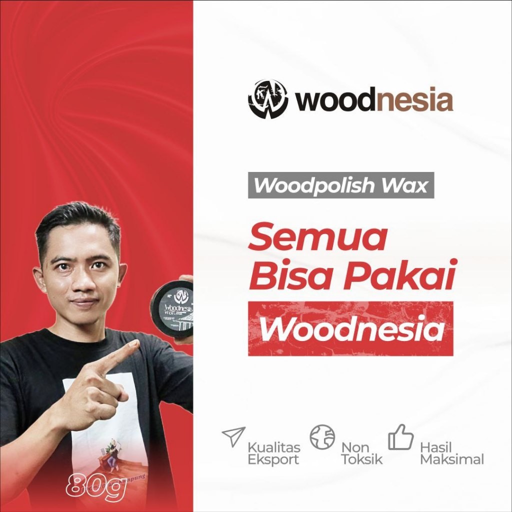 Jual Woodnesia Wood Polish Wax Semir Perawatan Kayu Food Grade ...