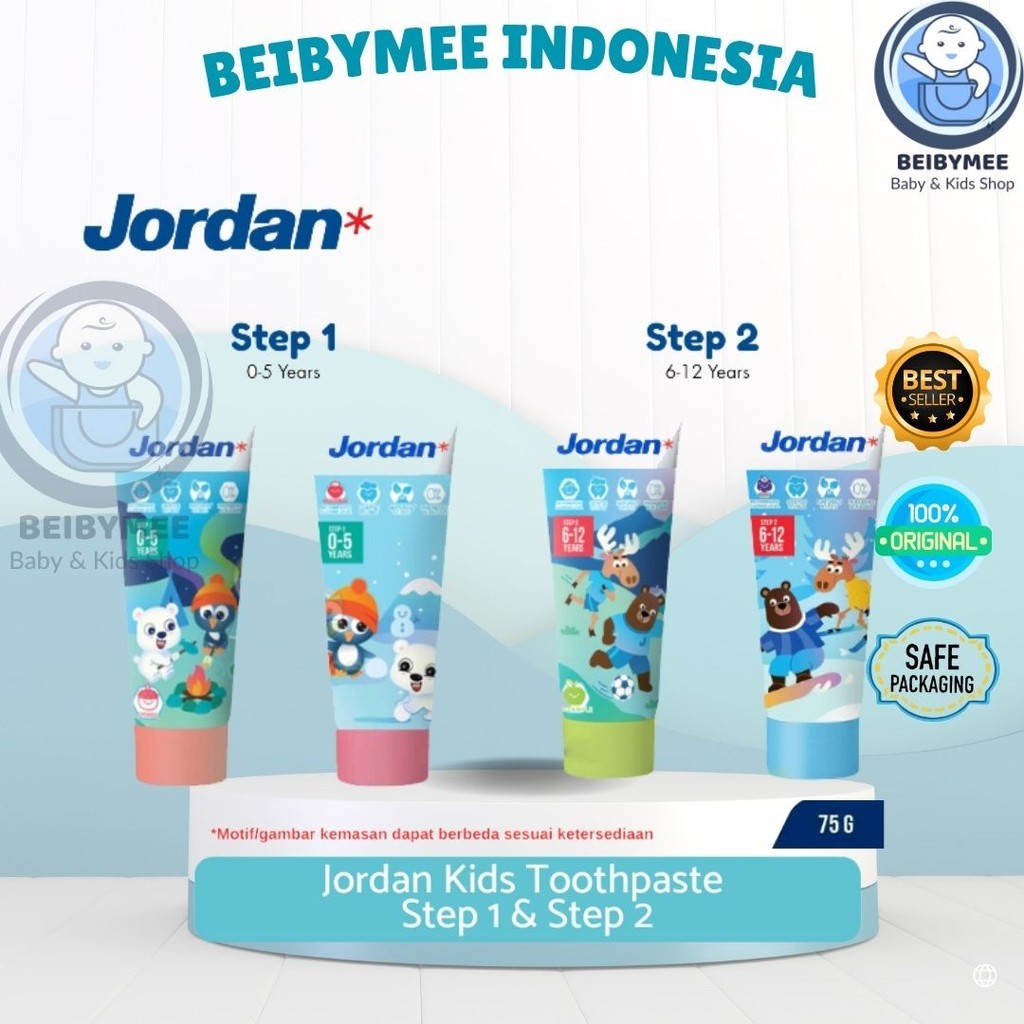 Jual Beibymee Jordan Bundle 2in1 Sikat & Pasta Gigi Oral Care Kids ...