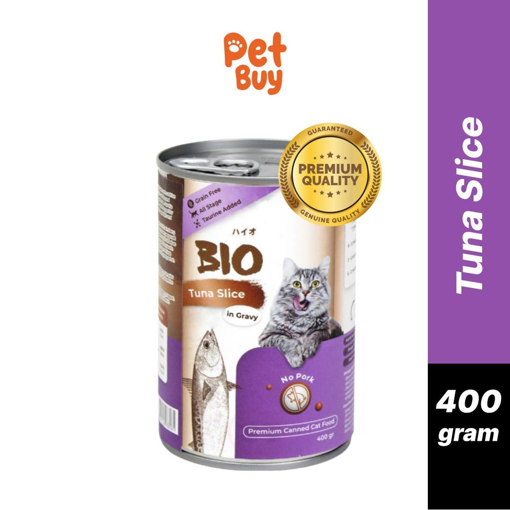 Jual Bio Cat Premium Can Kaleng Tuna Slice 400 gr | Shopee Indonesia